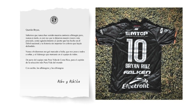 La emotiva carta que le dedicó el Sporting FC a Bryan Ruiz para su ...